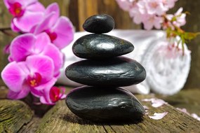 Fototapeta Zen relaxační kameny - 375x250 cm