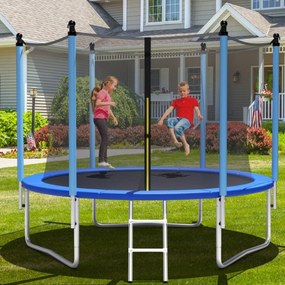Costway Ø 244 cm trampolína venkovní trampolína pro děti a dospělé černá +
