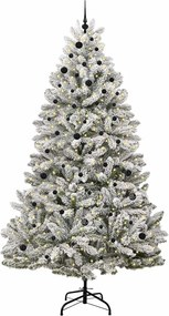 Umělý vánoční stromeček 270 cm 300 LED Teplá bílá PVC a ocel 3395776