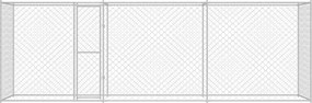 Klec pro psa Stříbrná 600 x 200 x 200 cm Pozinkovaná ocel 3368310