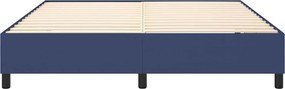 Rám postele s boxspringem modrý 160 x 200 cm textil 3120876