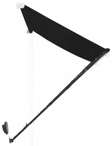 Zatahovací markýza s LED světlem 400x150 cm Dekorhome Hnědá / oranžová