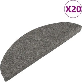 Samolepicí rohože na schody 20 ks šedé 56x17x3 cm 3365909