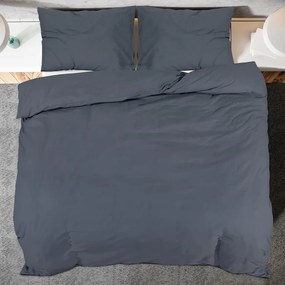 vidaXL Sada ložního prádla 135 x 200 cm bavlna [136085] Barva: světle šedá