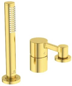 Ideal Standard Joy - Baterie na okraj vany, 3-otvorová instalace, Brushed Gold BC788A2