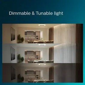 Philips Amigo bílá / Stropní svítidlo s ventilátorem / 20W+42W / 4400l