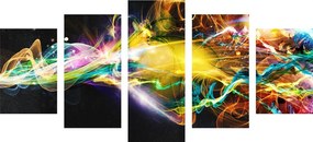 5-dílný obraz exploze barev Varianta: 100x50