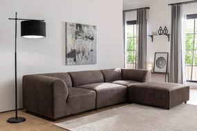 Hanah Home Rohová pohovka ALPHA hnědá pravá