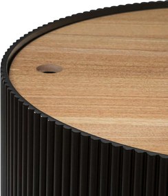 Kávový stolík s úložným prostorem ENOLA, kulatý, Ø 55 cm