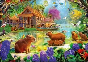 EDUCA Puzzle Vesnice kapybar / 500 dílků