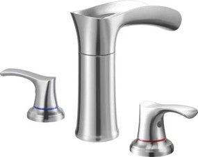 Římská vanová baterie, 3otvorová vodopádová vanová baterie VEVOR – Stříbrná