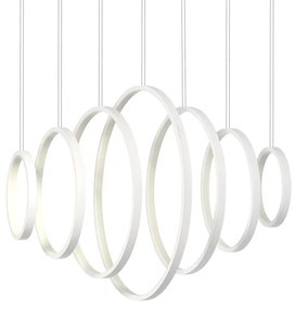 Závěsné LED svítidlo Pixels, 7x LED 96w, 4000k, w