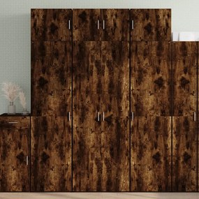 Úzká úložná kouřový dub 70x42,5x225 cm kompozitní dřevo 3281326