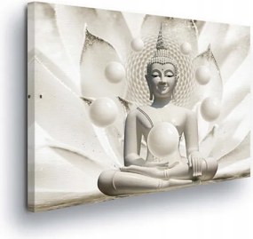 Obraz 80x60 Buddha meditace lotos klid harmonie duchovnost Východ Asie