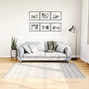 Koberec pratelný 120 x 180 cm černobílý 337972