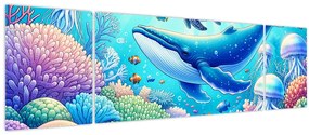 Obraz - Podvodní svět (170x50 cm)