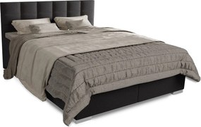 Juskys Postel boxspring Seattle s látkovým potahem Malmo Barva: světle šedá