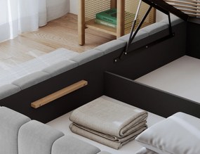 Postel Lamica 90x200 + Kovový rám/plynový výtah/kontejner