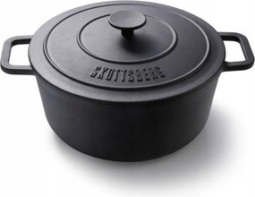 Hrnec na oheň s poklicí Skottsberg Cast Iron 5,5 l Litina K3