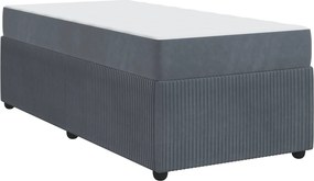 Rám postele Tmavě šedá 90 x 190 cm textil 3398335