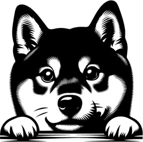 Samolepka pes Shiba-Inu