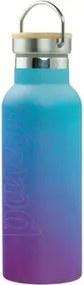 BAAGL Termoláhev s bambusovým víčkem Gradient modro-fialová 500 ml