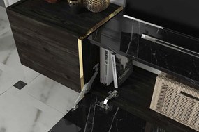 Designová TV sestava Sakeena černá
