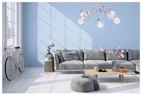 Stropní svítidlo Nuvola 8, 5x chromové drátěné stínítko, ch