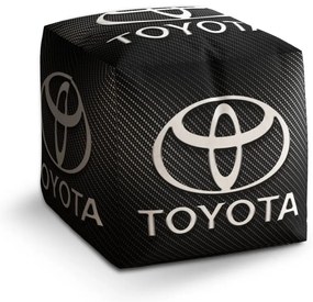 Sablio Taburet Cube Toyota Carbon: 40x40x40 cm