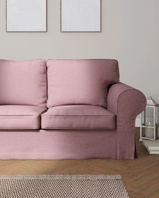 Potah na pohovku IKEA Ektorp 3-místná rozkládací, NOVÝ MODEL 2013 barva růžová látka pletený vzor