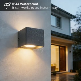 Brilagi - LED Venkovní nástěnné svítidlo DONNANI LED/5W/230V 10 cm antracit IP44