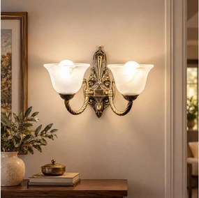 BRILAGI - Nástěnná lampa CLASSIC 2xE14/10W/230V mosaz
