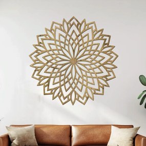 dřevo života Mandala DOBRÉ NÁLADY Zvolte rozměr (cm): 60x60, Zvolte barvu dekoru: Dub zlatý