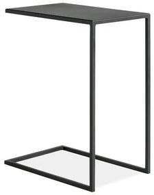 Černý odkládací stolek ve tvaru C Layer