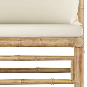 12dílná zahradní sedací souprava + krémově bílé podušky bambus
