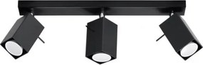 Bodové svítidlo SOLLUX Merida 3 GU10 3x40W bez zdroje SL.0101 černá