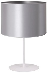 Duolla Duolla - Stolní lampa CANNES 1xE14/15W/230V 20 cm stříbrná/bílá DU603010