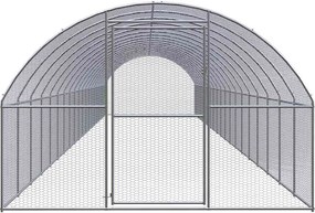 Venkovní klec pro kuřata 3 x 20 x 2 m pozinkovaná ocel 3095470