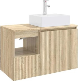 Sada koupelnového nábytku 2 ks Dub sonoma Kompozitní dřevo 3404056