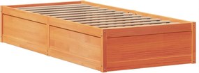 Postel bez matrace voskově hnědá 75 x 190 cm masivní borovice 3323520