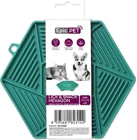 Epic Pet LickSnack Lízací podložka hexagon světle zelený 17x15cm