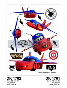 Samolepící dekorace na zeď 42,5 x 65cm Disney Cars AGF1761 AG Design