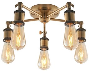 Endon 97244 - Bodové svítidlo HAL 5xE27/40W/230V mosaz 97244