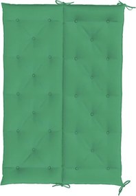 Poduška na zahradní lavici zelená 150x(50+50)x7 cm látka oxford 315021