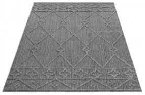 Ayyildiz, Kusový koberec Patara 4955 Grey – na ven i na doma, 200x290, šedá, chodba / předsíň