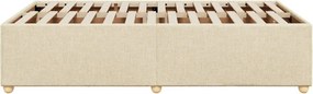 Rám postele bez matrace krémový 120 x 200 cm textil 3284727