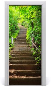 Fototapeta na dveře schody do lesa 75x205 cm