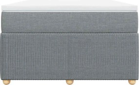 Box spring postel s matrací světle šedá 120x190 cm textil 3285553