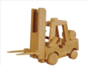 ImportWorld Dřevěná hračka vysokozdvižný vozík Oliver