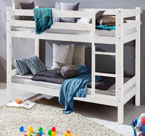 MAXMAX Dětská patrová postel KAMILA 200x90 cm - bílá